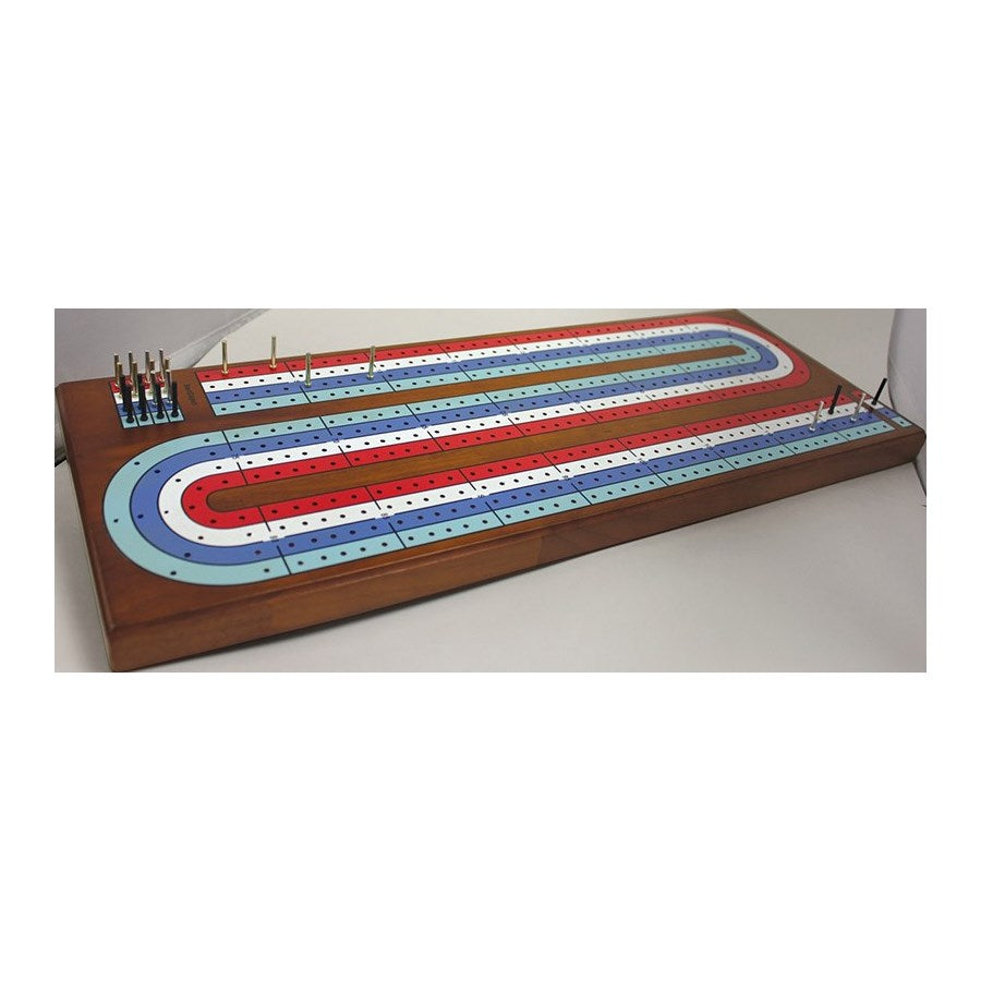 LARGE 4 TRACK CRIBBAGE BOARD – Playmore Games